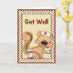 Cartoon Cartoon Squirrel Get Well Card | Zazzle