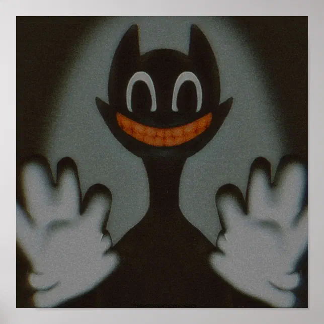 Cartoon Cat Poster | Zazzle