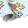 cartoon chameleon wrapping paper | Zazzle