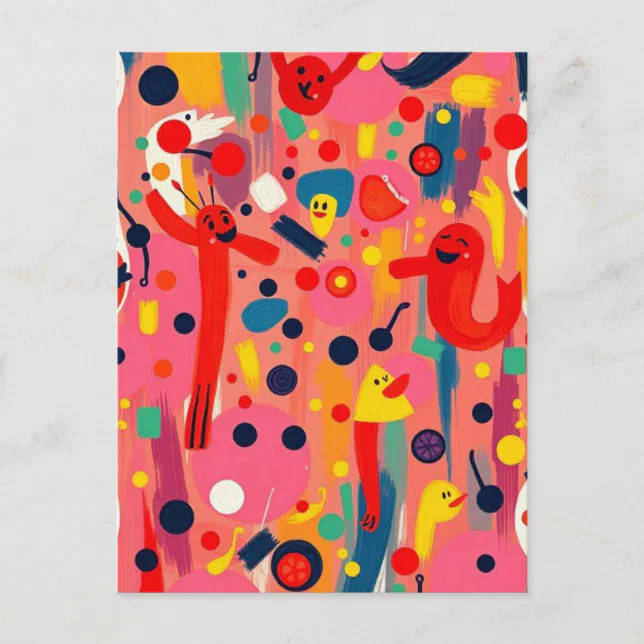 Cartoon Character Postcard | Zazzle