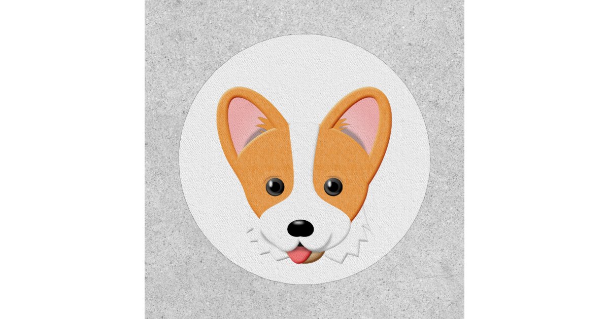 Cartoon Corgi Patch | Zazzle