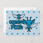 Cartoon Cornish Pixie Character Art Postcard | Zazzle