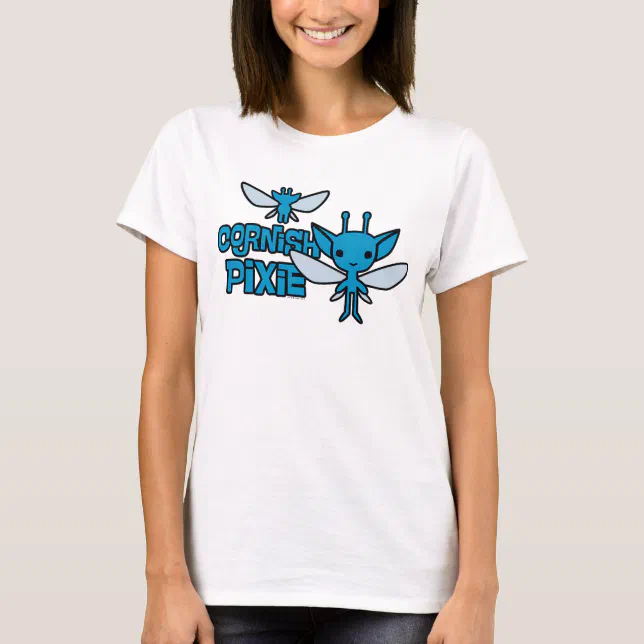 Cartoon Cornish Pixie Character Art T-Shirt | Zazzle