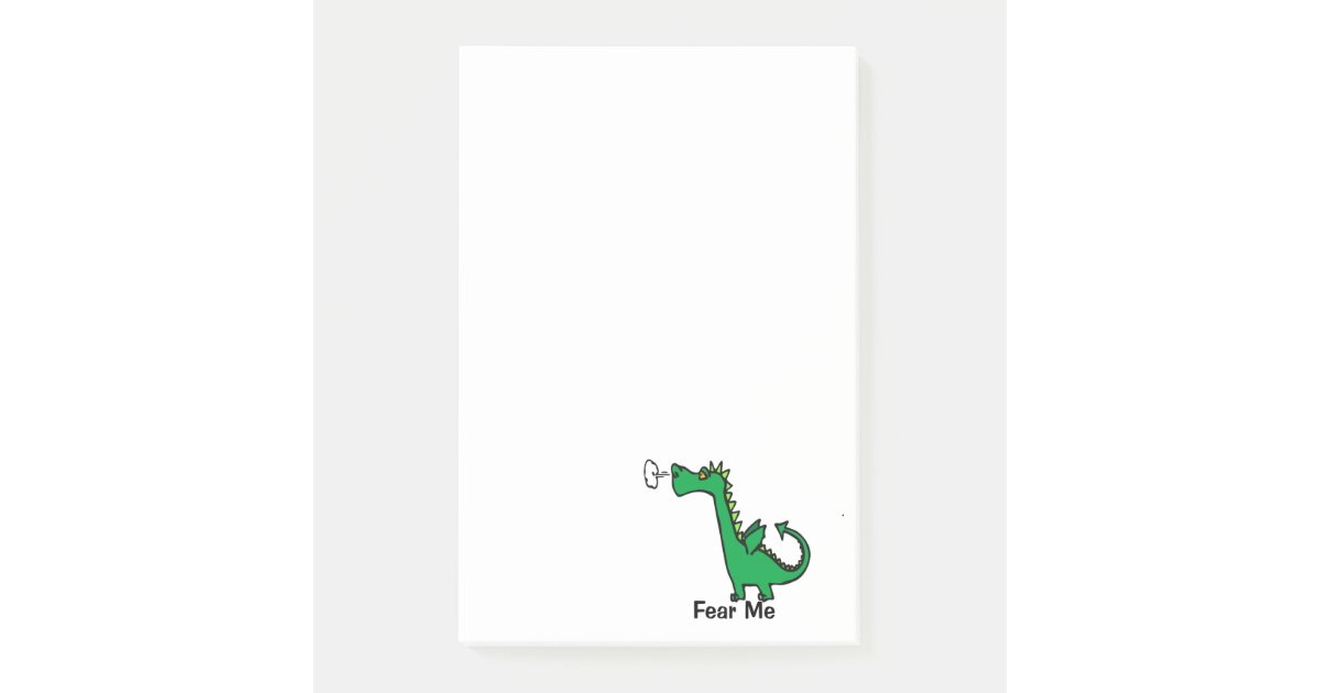 Cartoon Dragon Post-it Notes | Zazzle