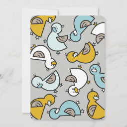 Cartoon Ducks Baby Boys Twins Birth Announcement | Zazzle