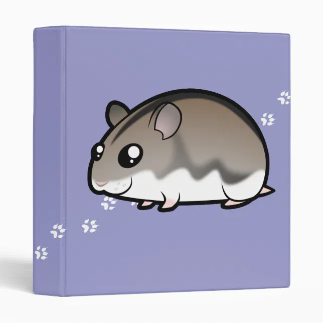 Cartoon Dwarf Hamster Binder | Zazzle