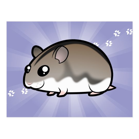 Cartoon Dwarf Hamster Postcard | Zazzle.com