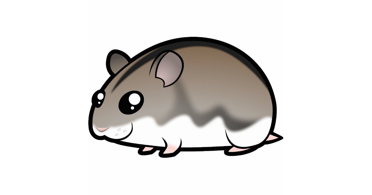 Cartoon Dwarf Hamster Statuette | Zazzle