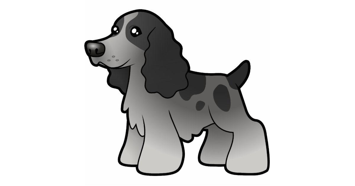 Cartoon English Cocker Spaniel Cutout | Zazzle