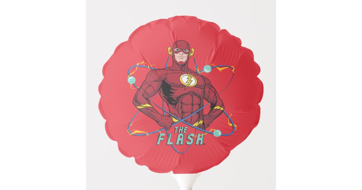 Cartoon Flash Atomic Graphic Balloon | Zazzle