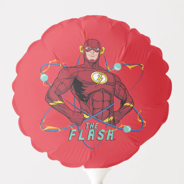 Cartoon Flash Atomic Graphic Balloon | Zazzle