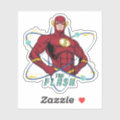 Cartoon Flash Atomic Graphic Sticker | Zazzle