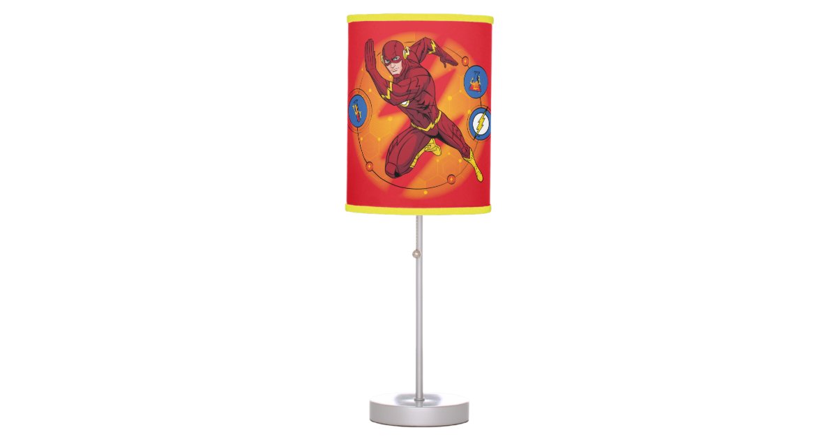 Cartoon Flash Laboratory Running Graphic Table Lamp | Zazzle
