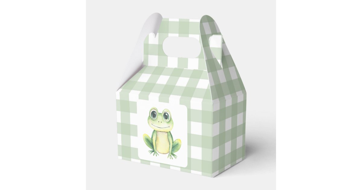 Cartoon Frog Baby Shower Favor Boxes | Zazzle