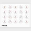Cartoon Funny Cute Rabbit Bunny Carrot Bookplate | Zazzle