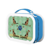 Cartoon German Shepherd Dog Lunch Box | Zazzle