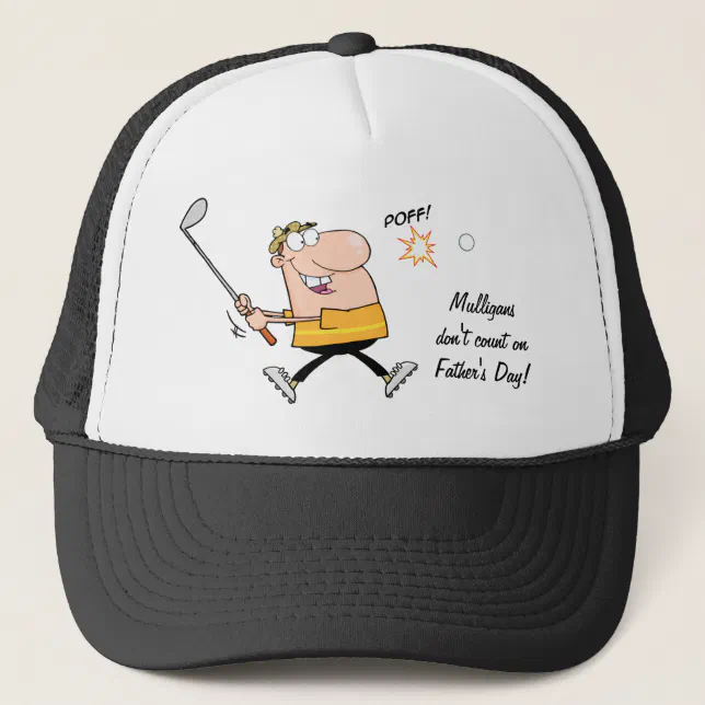 Cartoon Golfer Father's Day Hat | Zazzle