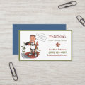 Cartoon Gutter Cleaning Service Guy Business Card | Zazzle