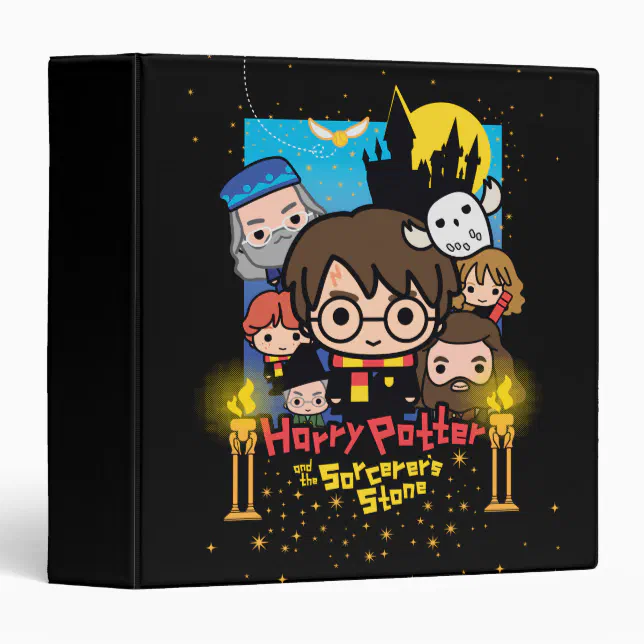 Cartoon Harry Potter and the Sorcerer's Stone Binder | Zazzle