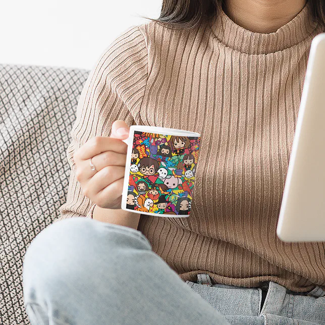 Cartoon Harry Potter Character Toss Pattern Coffee Mug | Zazzle