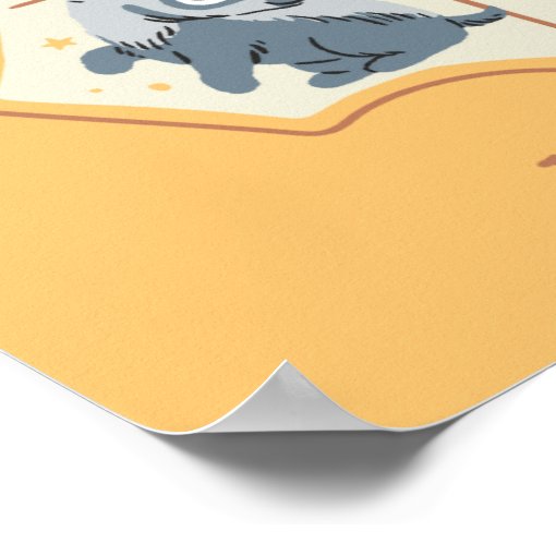 Cartoon Hogwarts Crest Poster | Zazzle