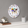 Cartoon Ice Cream wall clock | Zazzle