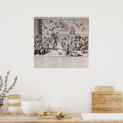 Cartoon lampooning the disastrous experiment poster | Zazzle