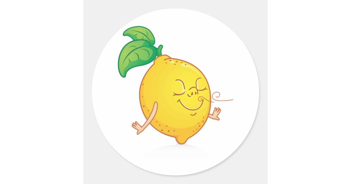 Cartoon Lemon Stickers | Zazzle
