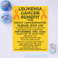Cartoon Leukemia Cancer Benefit Flyer | Zazzle