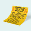 Cartoon Leukemia Cancer Benefit Flyer | Zazzle