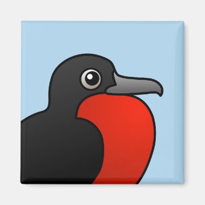 Meet the Cute Magnificent Frigatebird by Birdorable