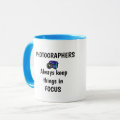 Cartoon man with camera mug | Zazzle