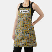 Cartoon Mandalorians and Grogu Scenes Pattern Apron | Zazzle