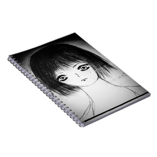 cartoon manga yaei drawing cute anime girl notebook | Zazzle