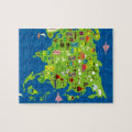 Cartoon Map of Asia Puzzle | Zazzle