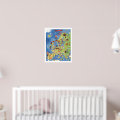 Cartoon Map of Europe Poster | Zazzle