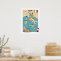 Cartoon Map of Italy Poster | Zazzle