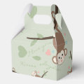 Cartoon Monkey Pastel Green Favor Box | Zazzle