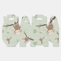 Cartoon Monkey Pastel Green Favor Box | Zazzle