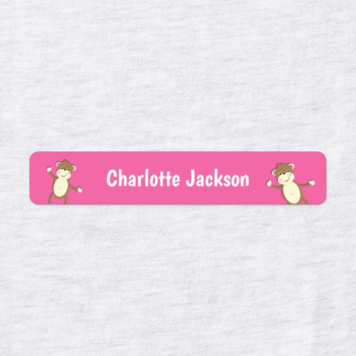 Cartoon Monkey Personalized Labels | Zazzle.com
