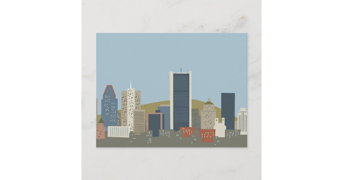 Cartoon Montreal Postcard | Zazzle