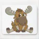 Cartoon Moose Mouse Pad | Zazzle