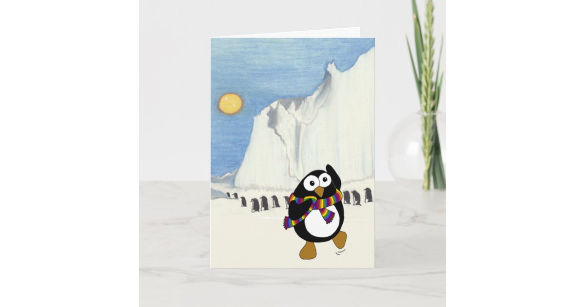 Cartoon penguin retirement card | Zazzle