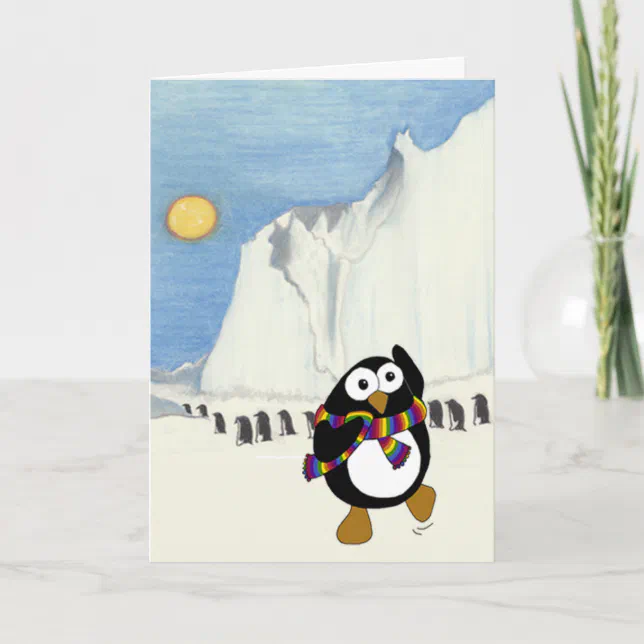 Cartoon penguin retirement card | Zazzle