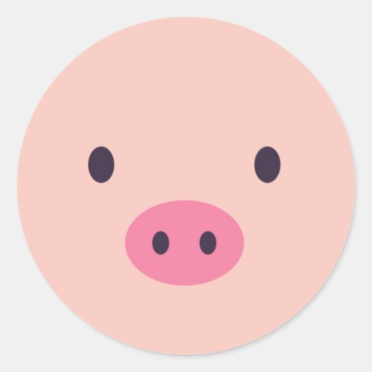 Cartoon Pig Stickers | Zazzle.com
