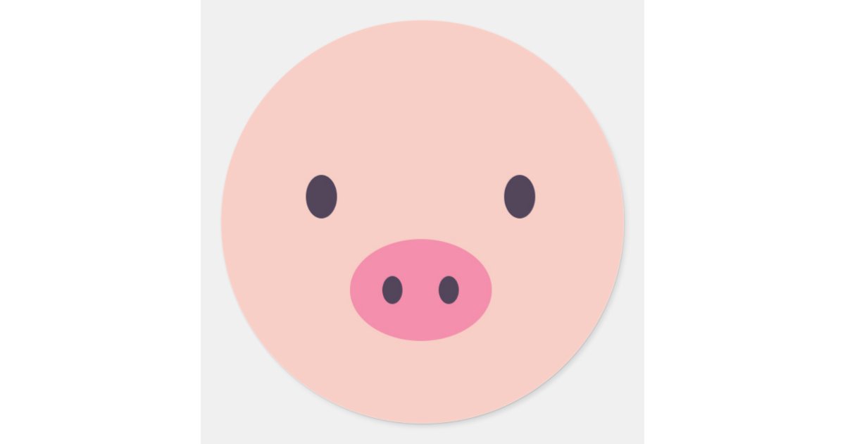 Cartoon Pig Stickers | Zazzle