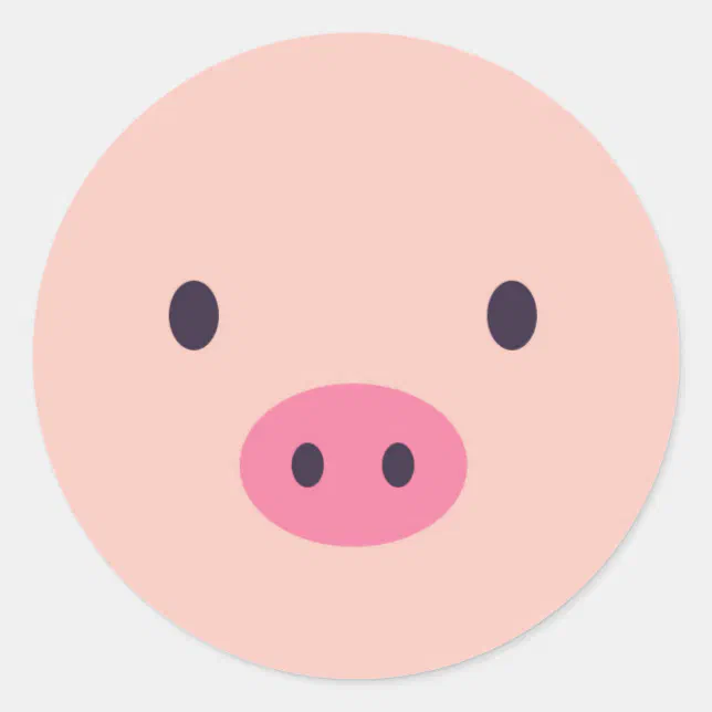 Cartoon Pig Stickers | Zazzle