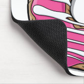 Cartoon Pink Donut with Icing Mouse Pad | Zazzle