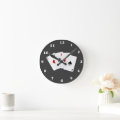 Cartoon Playing Cards wall clock | Zazzle
