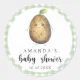 Cartoon Potato Baby Shower Classic Round Sticker | Zazzle